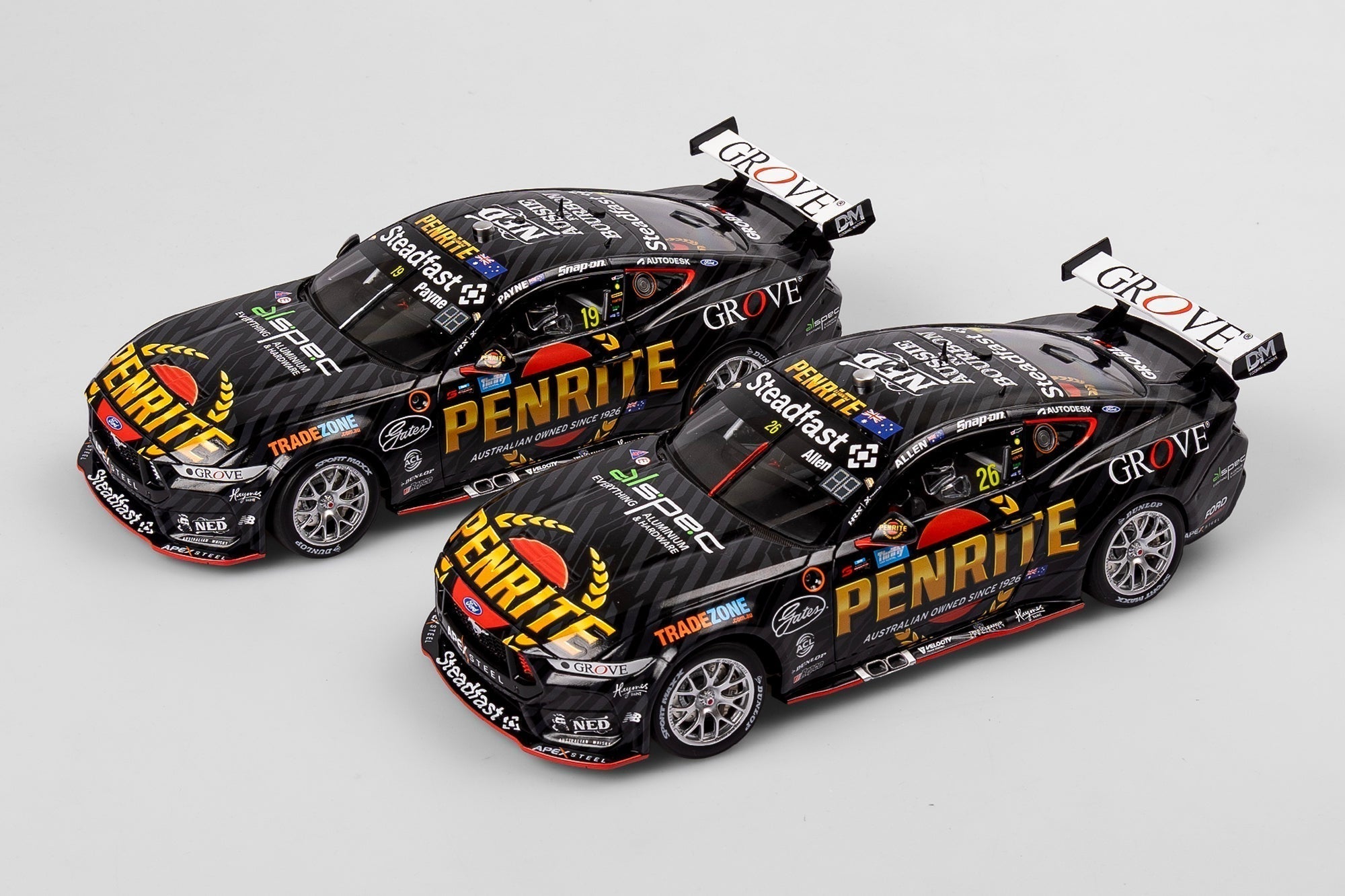 Payne / Allen 2025 Penrite Racing Mustangs Arrive In 1:18 – Authentic ...